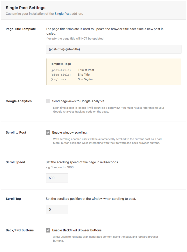 Infinite Scroll WordPress Single Posts | Add-ons | Ajax Load More